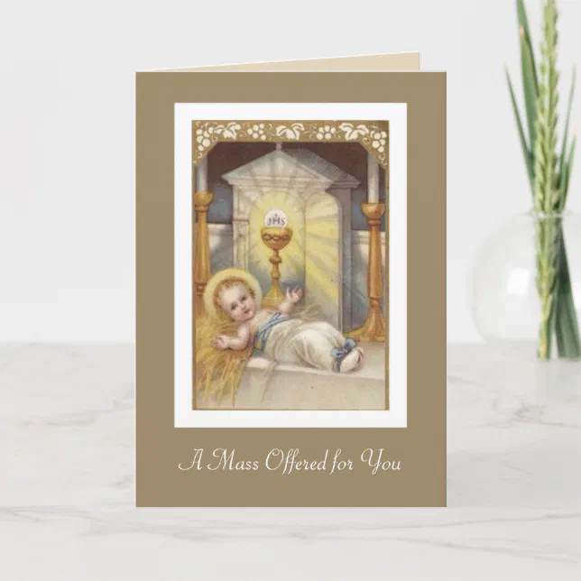 Catholic Mass Offering Card | Zazzle