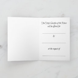 Catholic Mass Offering Card | Zazzle