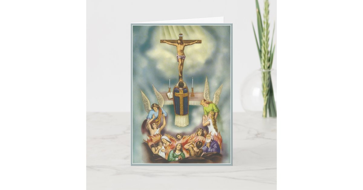 Catholic Mass Offering Card | Zazzle