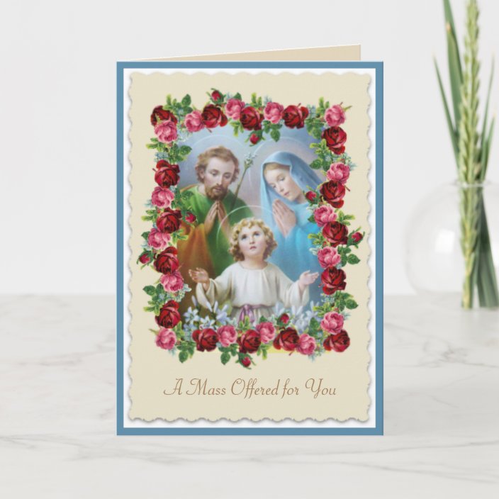 Catholic Mass Offering Card | Zazzle.com