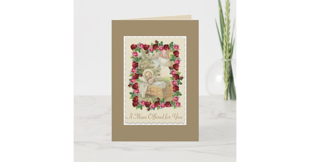 Catholic Mass Offering Card | Zazzle