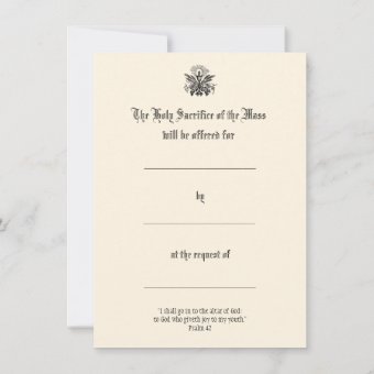 Catholic Mass Offering Jesus Holy Cards | Zazzle