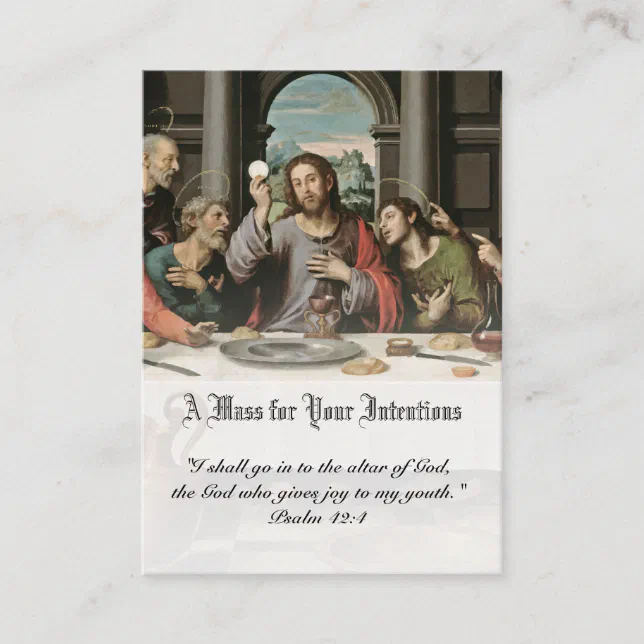 Catholic Mass Offering Prayer Holy Cards | Zazzle