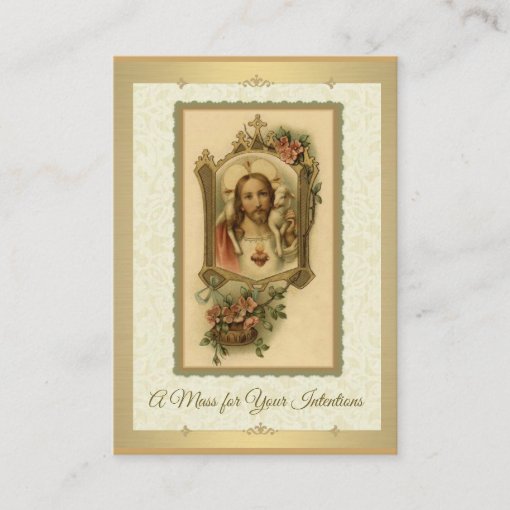 Catholic Mass Offering Prayer Holy Cards | Zazzle