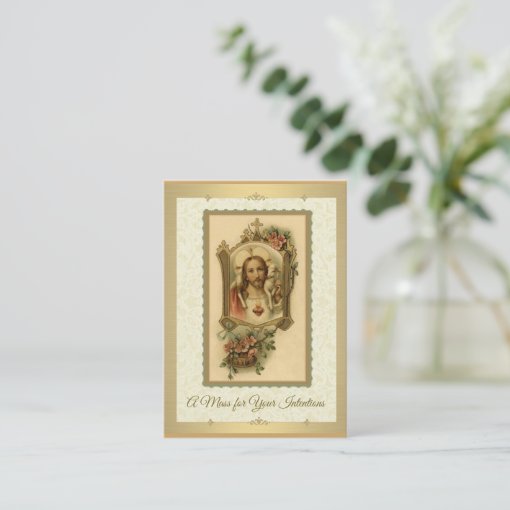 Catholic Mass Offering Prayer Holy Cards | Zazzle