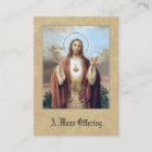 Catholic Mass Offering Funeral Prayer Holy Cards | Zazzle.com