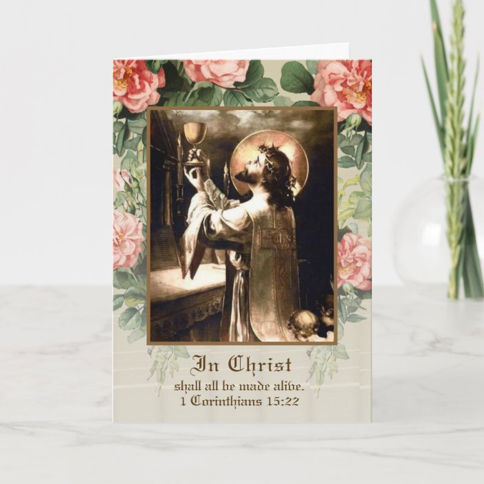Catholic Mass Religious Sympathy Mass Offering Card | Zazzle.com