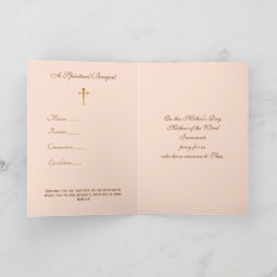 Catholic Mothers Day Spiritual Bouquet Prayers Card | Zazzle