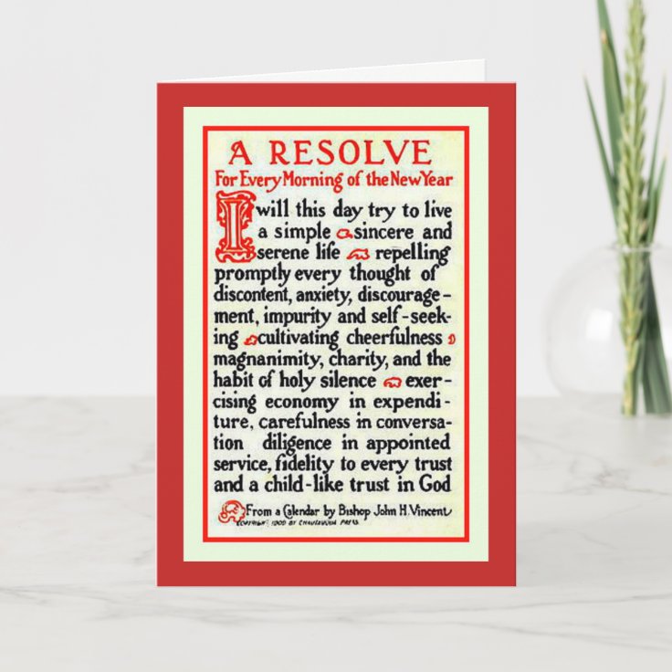 Catholic New Year Prayer Holiday Card | Zazzle