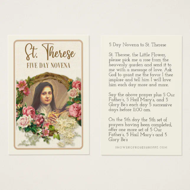 Catholic Novena to St. Therese the Little Flower | Zazzle