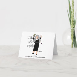 Catholic Nun Note Cards Nun Art | Zazzle