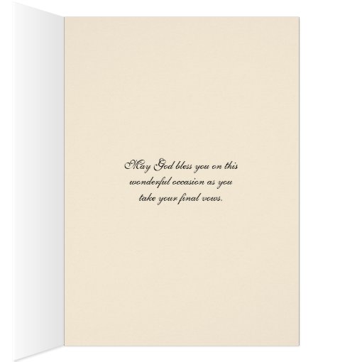 Catholic Nun Religious Life Final Vows | Zazzle