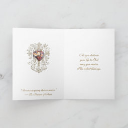 Catholic Nuns Religious Profession of Vows Card | Zazzle