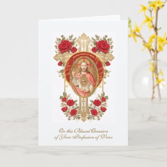 Catholic Nuns Religious Profession of Vows Card | Zazzle