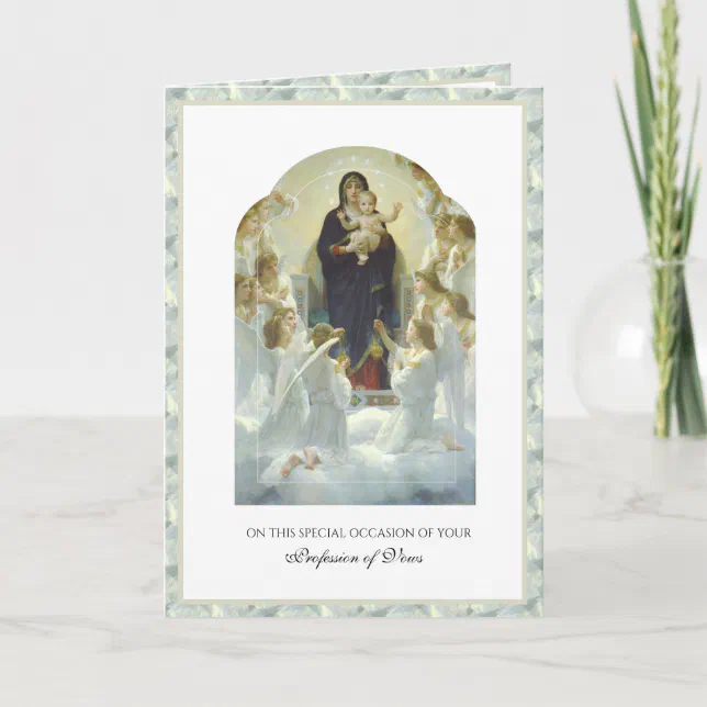 Catholic Nuns Religious Profession of Vows Card | Zazzle
