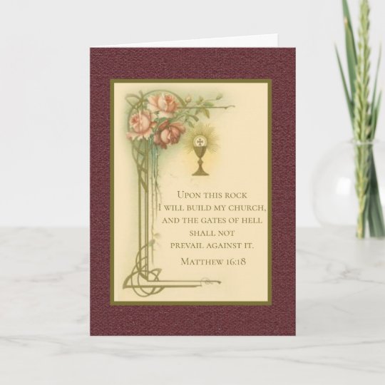Catholic Prayer ACT OF FAITH Scripture Quote Card | Zazzle.com