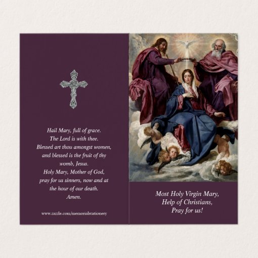 Catholic Prayer Cards | Coronation | Zazzle