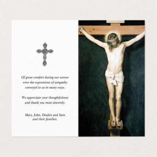 Catholic Prayer Cards | Crucifixion of Jesus 1 | Zazzle