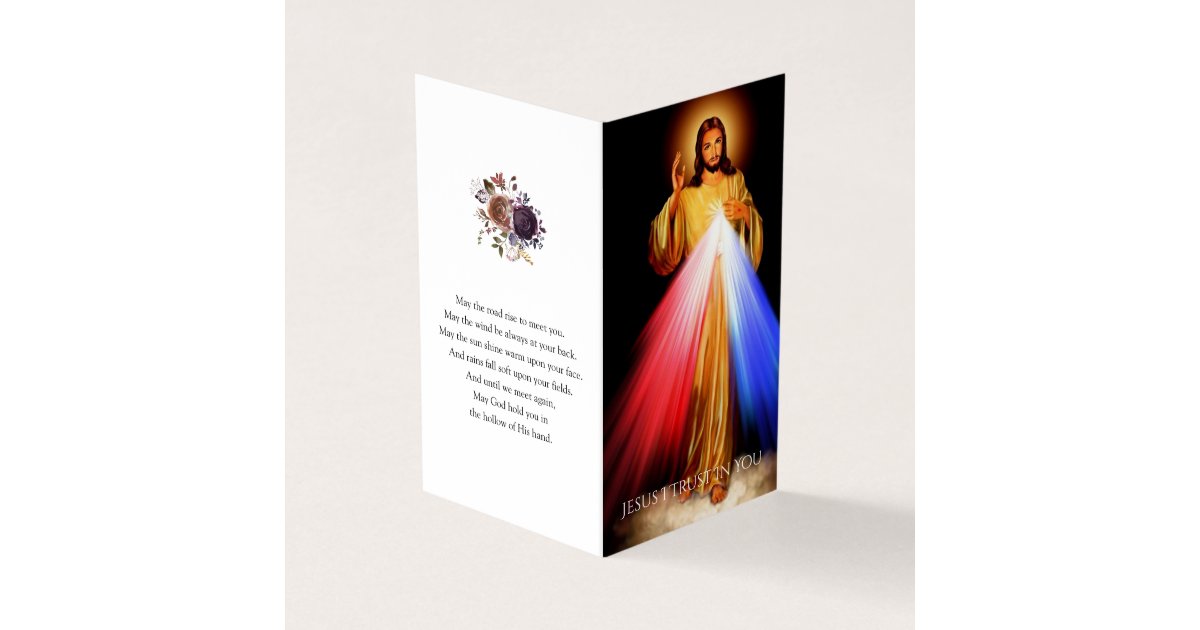 Catholic Prayer Cards | Divine Mercy | Zazzle