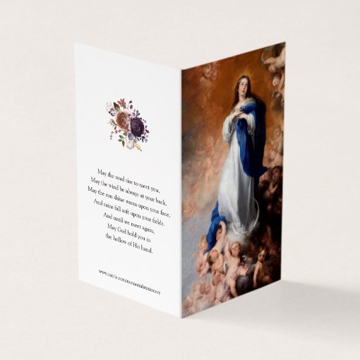 Catholic Prayer Cards | Immaculate Conception | Zazzle