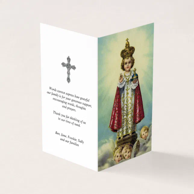 Catholic Prayer Cards | Infant of Prague | Zazzle