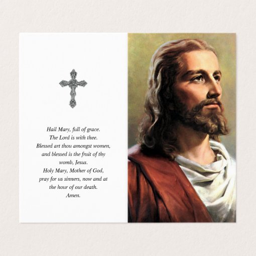 Catholic Prayer Cards | Jesus Christ | Zazzle