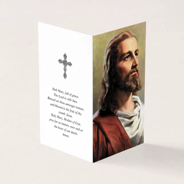 Catholic Prayer Cards | Jesus Christ | Zazzle