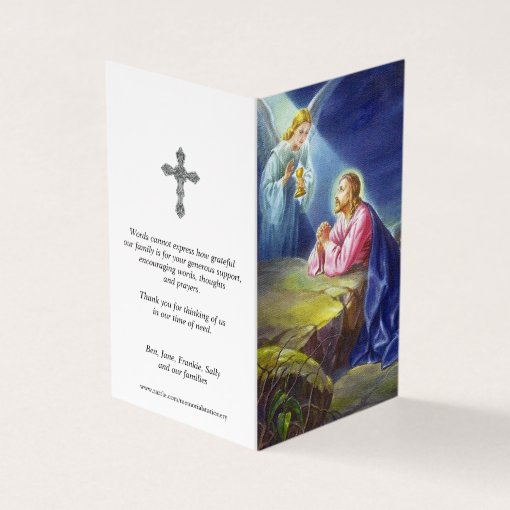 Catholic Prayer Cards | Jesus Christ Praying 1 | Zazzle