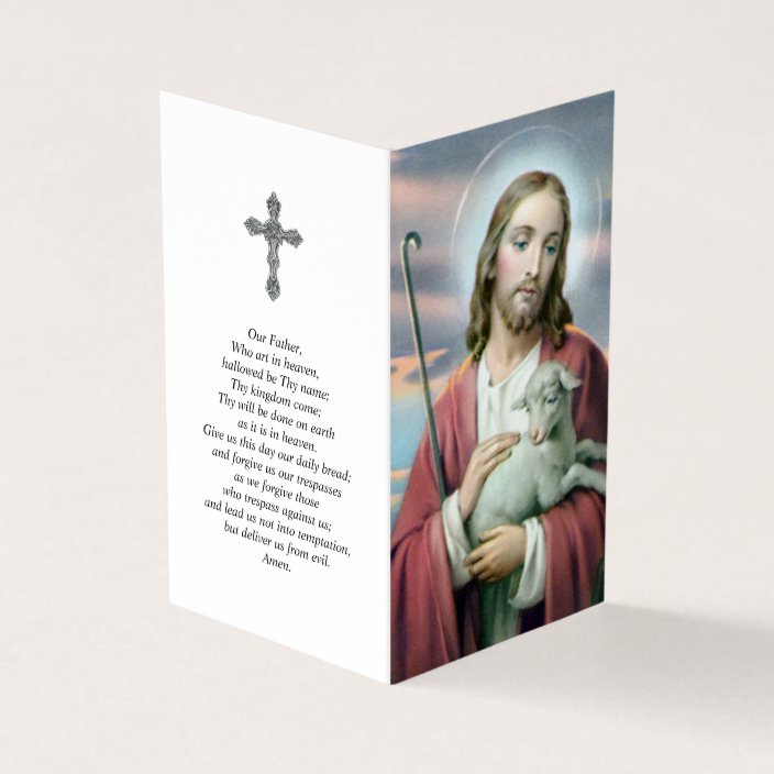 Catholic Prayer Cards | Lamb of God | Zazzle.com