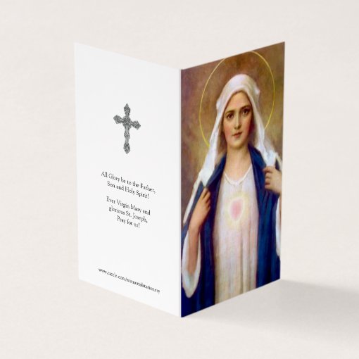 Catholic Prayer Cards | Mother Mary 1 | Zazzle