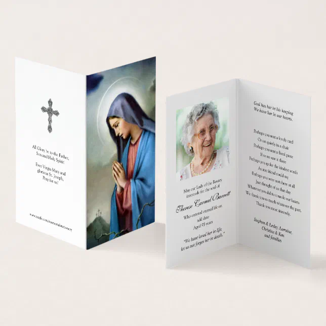 Catholic Prayer Cards | Sorrows | Zazzle