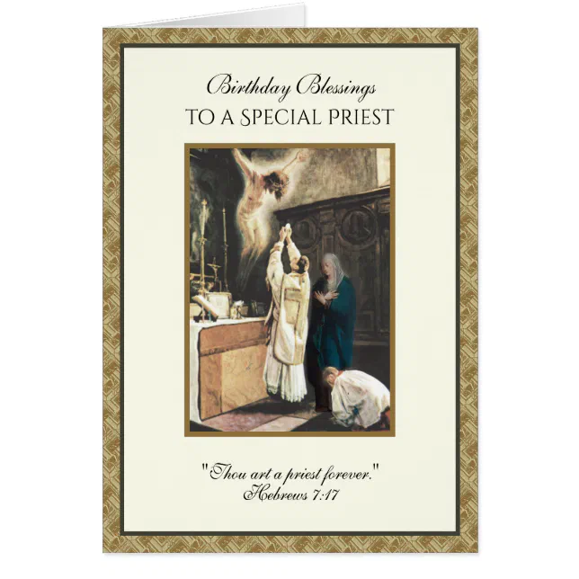 Catholic Priest Birthday Prayer Altar Server | Zazzle