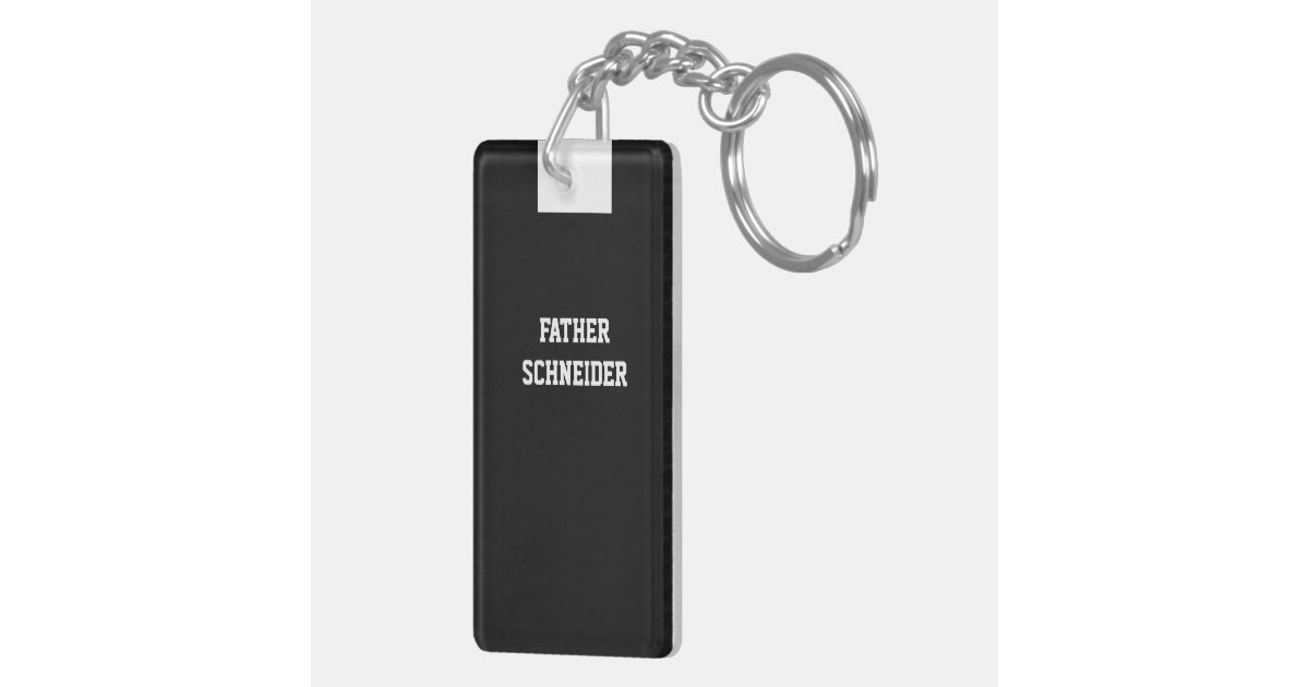 Catholic Priest Black Clergy Collar Religious Keychain | Zazzle