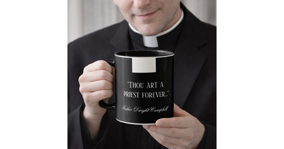 Catholic Priest Black Clergy Collar Religious Mug | Zazzle