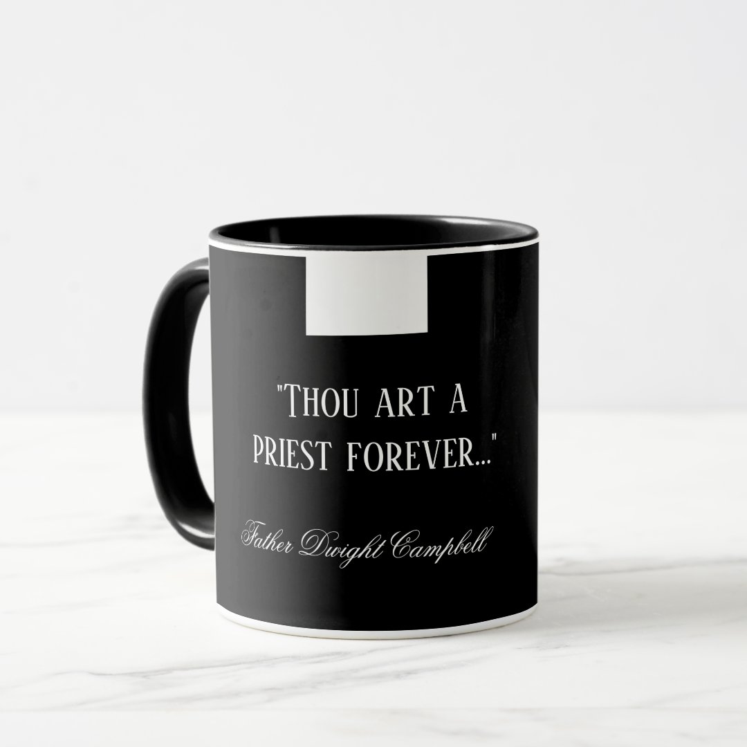Catholic Priest Black Clergy Collar Religious Mug | Zazzle
