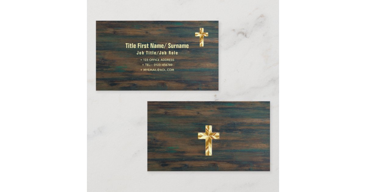 Catholic Priest Church Contact Clergy Christian Business Card | Zazzle