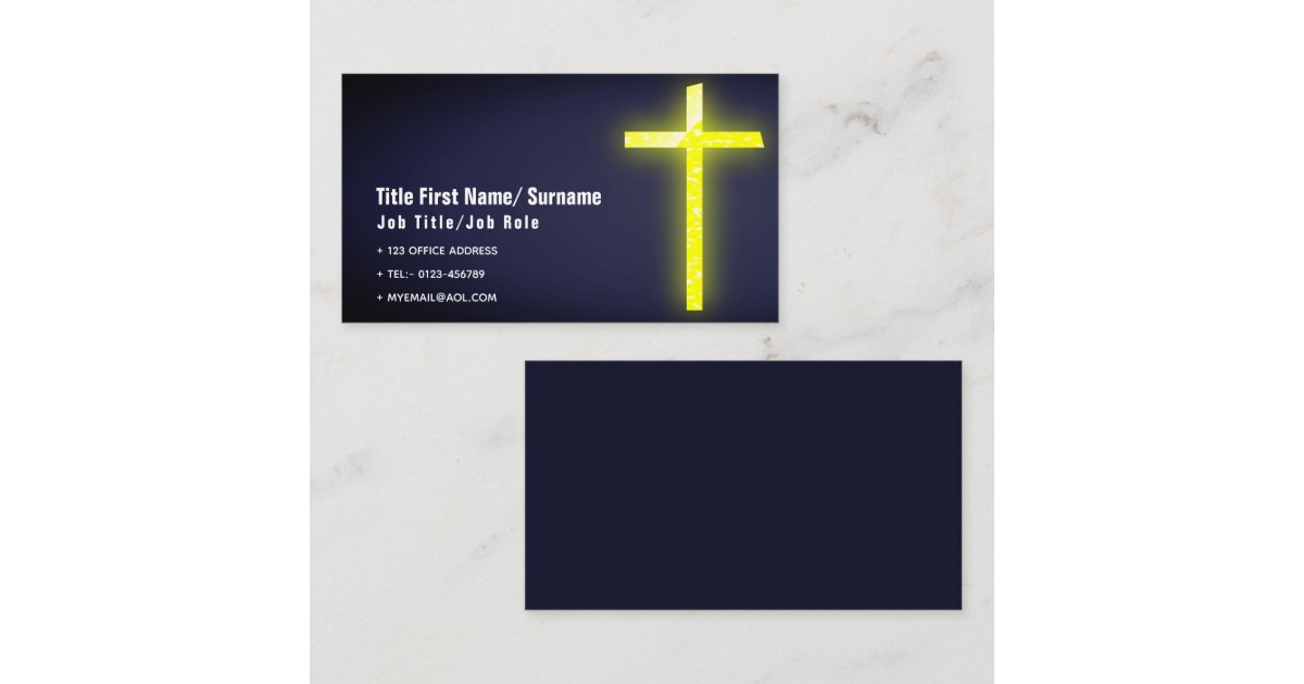 Catholic Priest Clergy Church Faith Contact Business Card | Zazzle