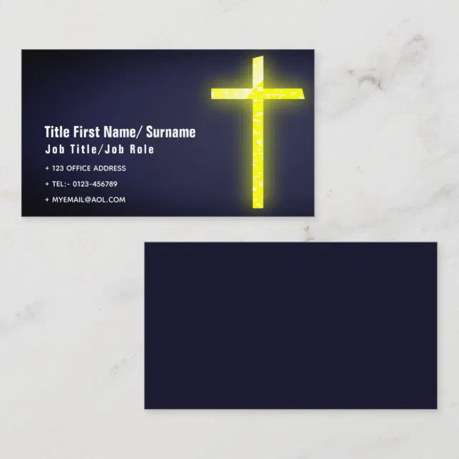 Catholic Priest Clergy Church Faith Contact Business Card | Zazzle