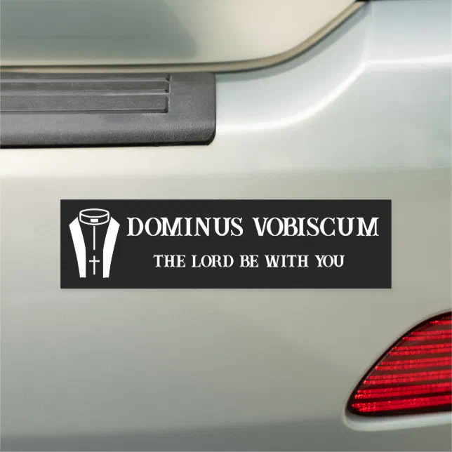 CATHOLIC PRIEST DOMINUS VOBISCUM RELIGIOUS CAR MAGNET | Zazzle