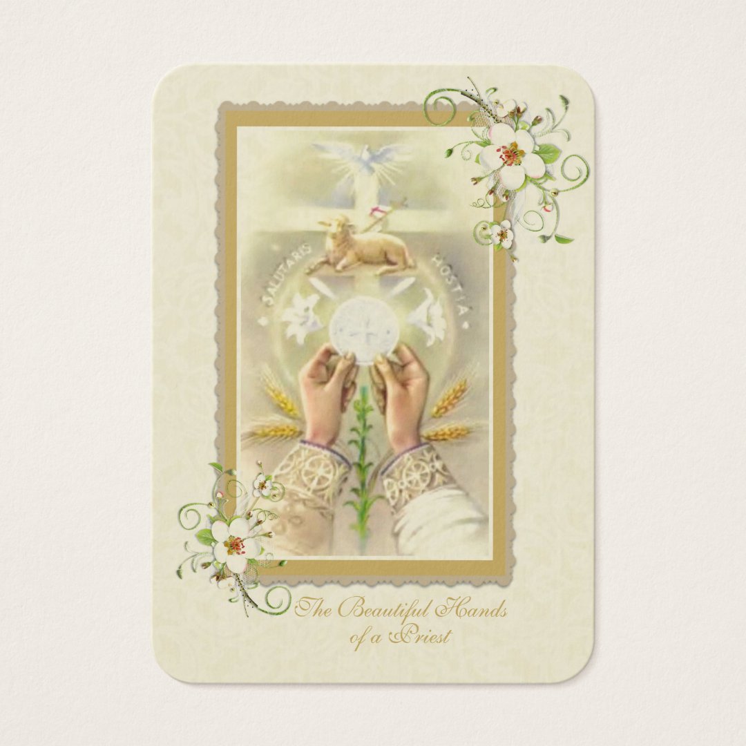 Catholic Priest Hands Ordination Poem | Zazzle