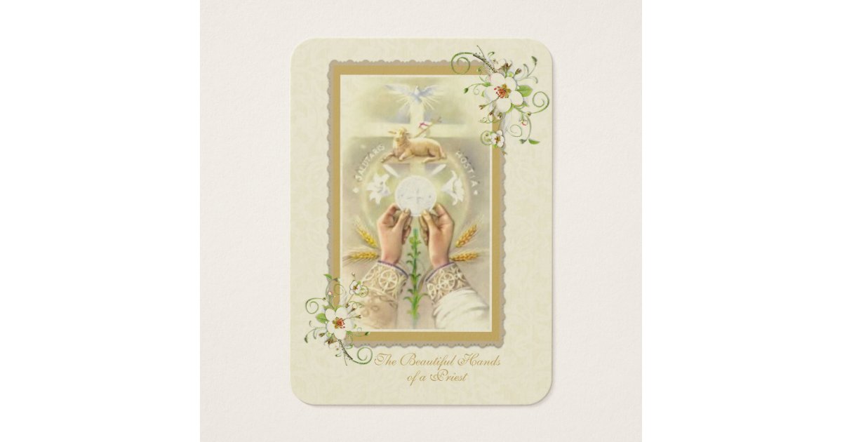 Catholic Priest Hands Ordination Poem | Zazzle