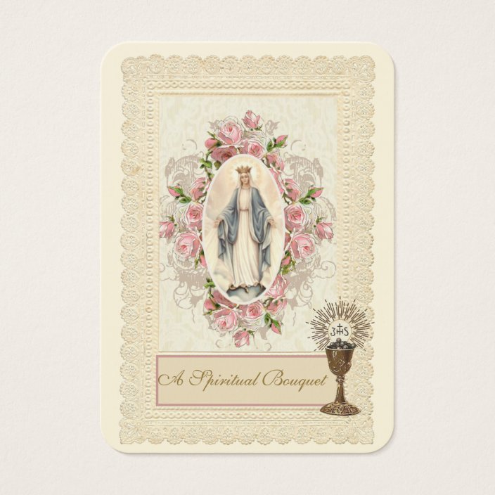 Catholic Priest Spiritual Bouquet Holy Cards | Zazzle.com