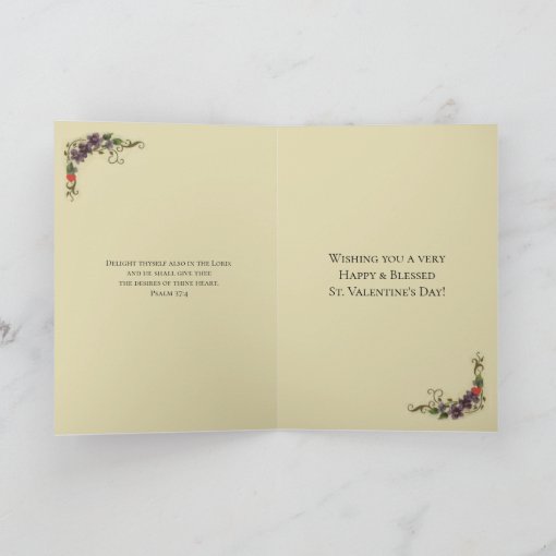 Catholic Priest St. Valentines Day Religious Holiday Card | Zazzle