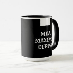 Catholic Priest White Collar Latin Mea Cuppa Mug | Zazzle