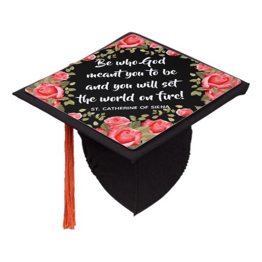 Catholic Religious St. Catherine Siena Graduation Cap Topper | Zazzle