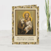 Catholic Religious St. Joseph Feast Prayer Card | Zazzle