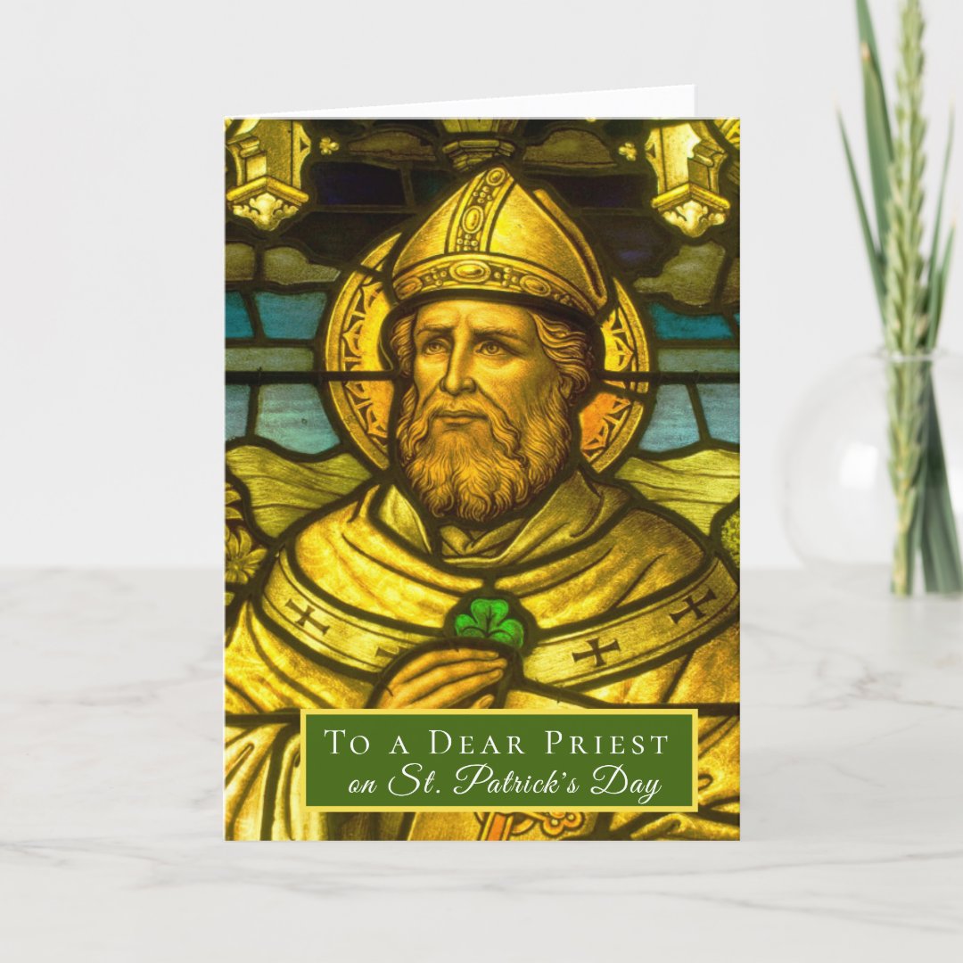 Catholic Religious St. Patrick's Day Shamrocks Card | Zazzle