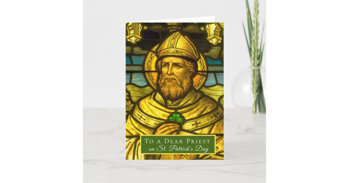 Catholic Religious St. Patrick's Day Shamrocks Card | Zazzle.com