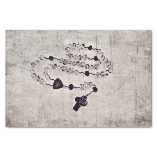 Catholic rosary tissue paper | Zazzle.com