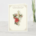 Catholic Spiritual Bouquet Prayer Rosary Holiday Card | Zazzle